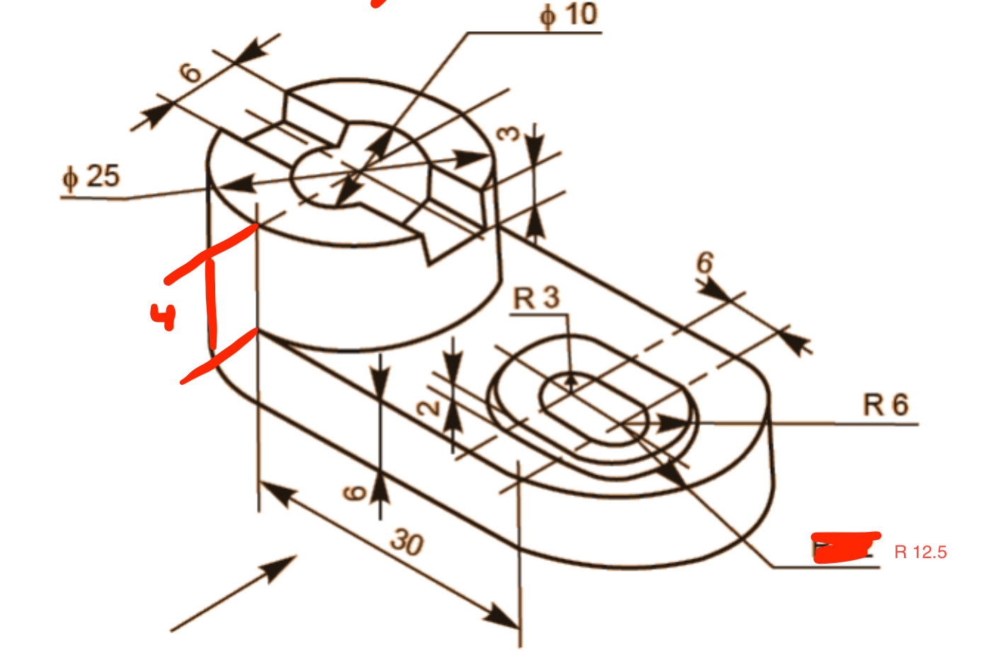 Solved Show the front, side, and top view as well as the | Chegg.com