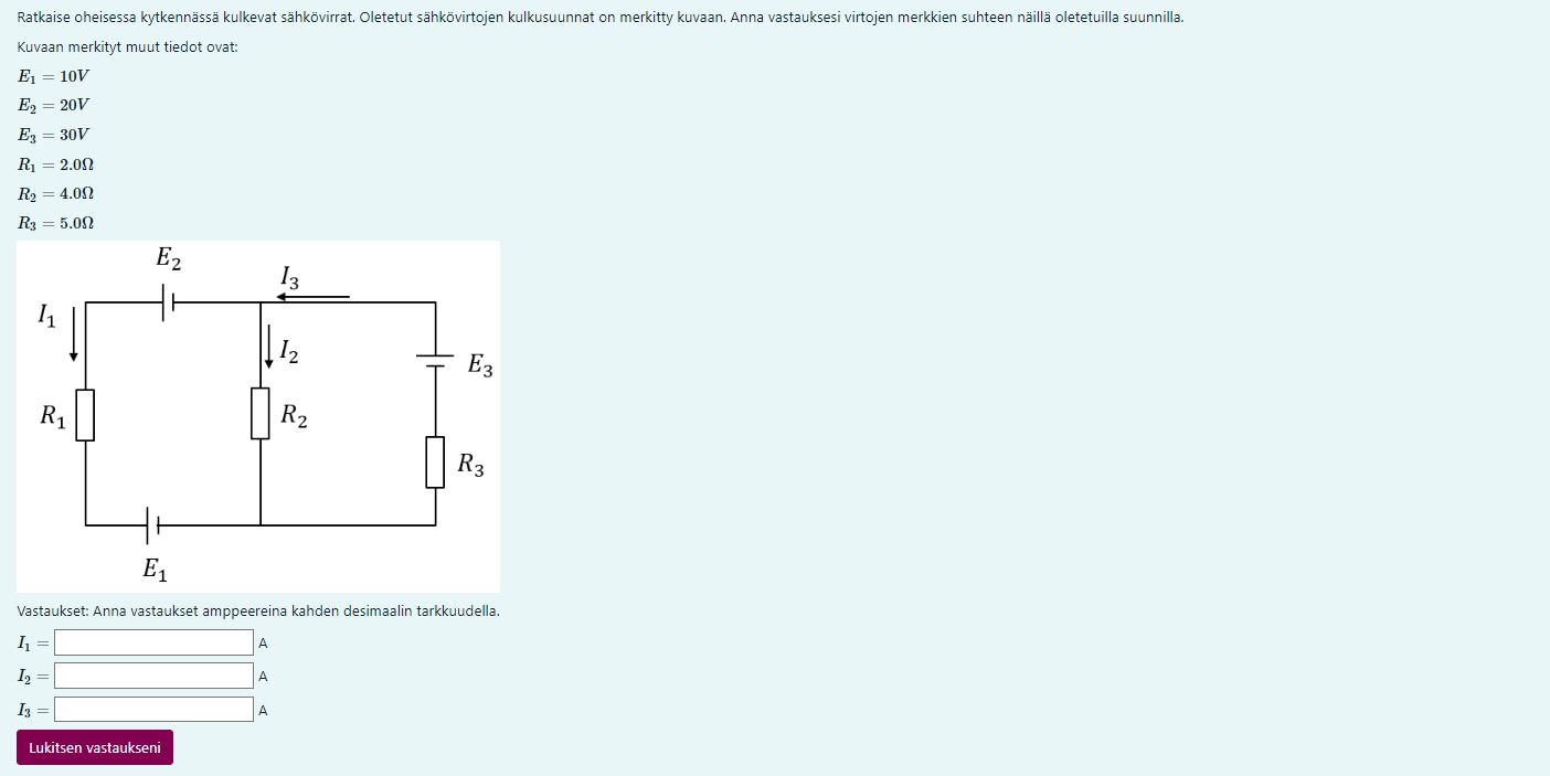 Solved Solve for the electric currents in the circuit shown | Chegg.com