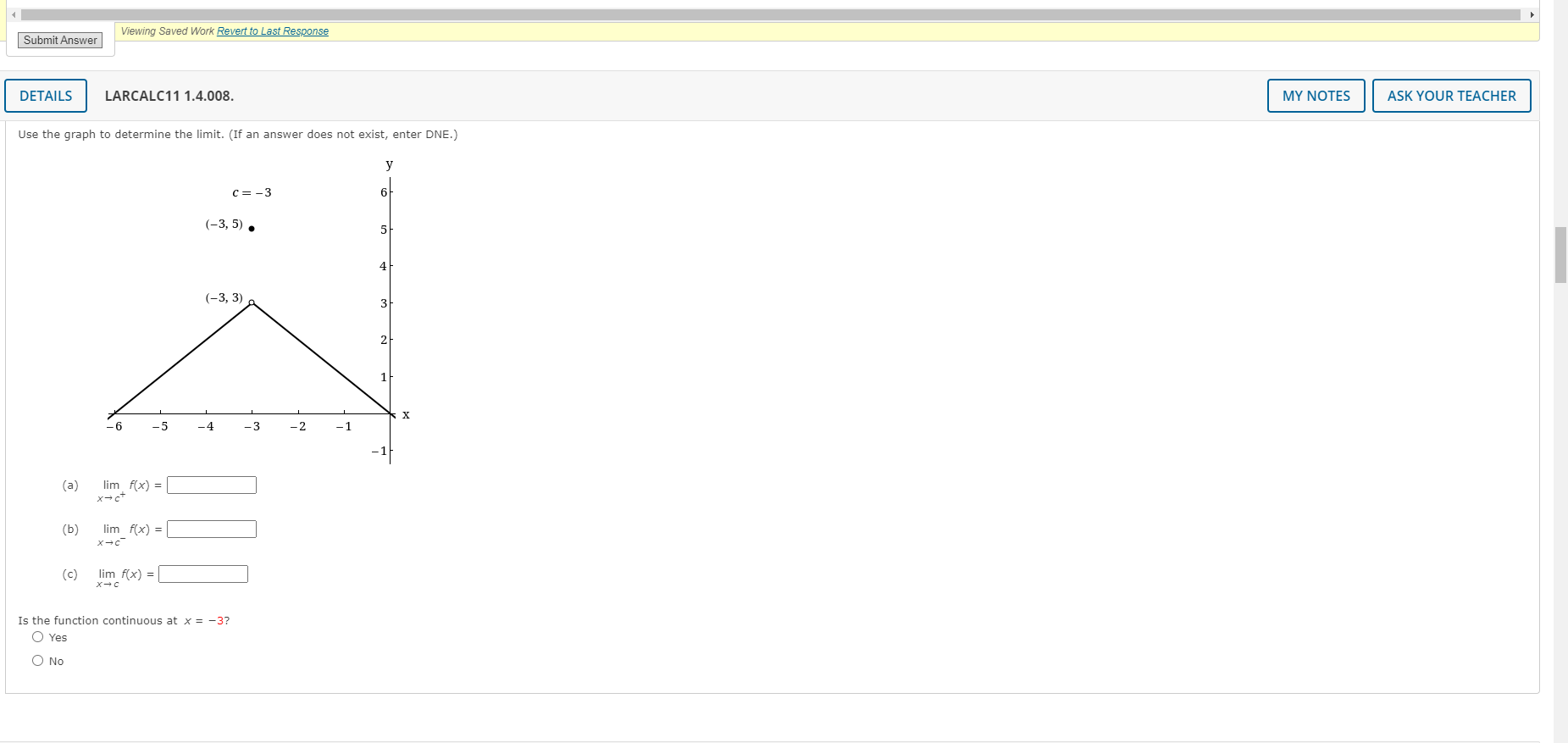 Solved Viewing Saved Work Revert to Last Response Submit | Chegg.com