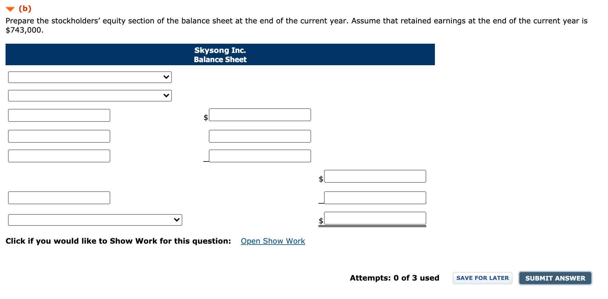 Solved Problem 16-01 (Part Level Submission) The | Chegg.com