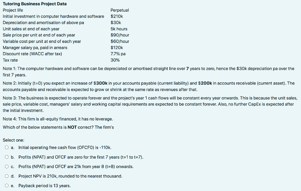 Solved Note 1: The computer hardware and software can be | Chegg.com