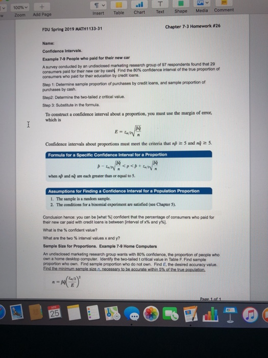 Solved Insert Table Chart Text Shape Media Comment w Zoom | Chegg.com