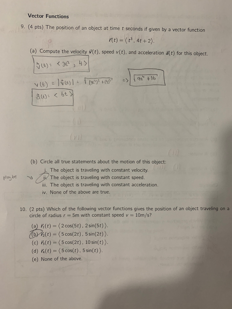Solved please check my work and let me know if and where i | Chegg.com