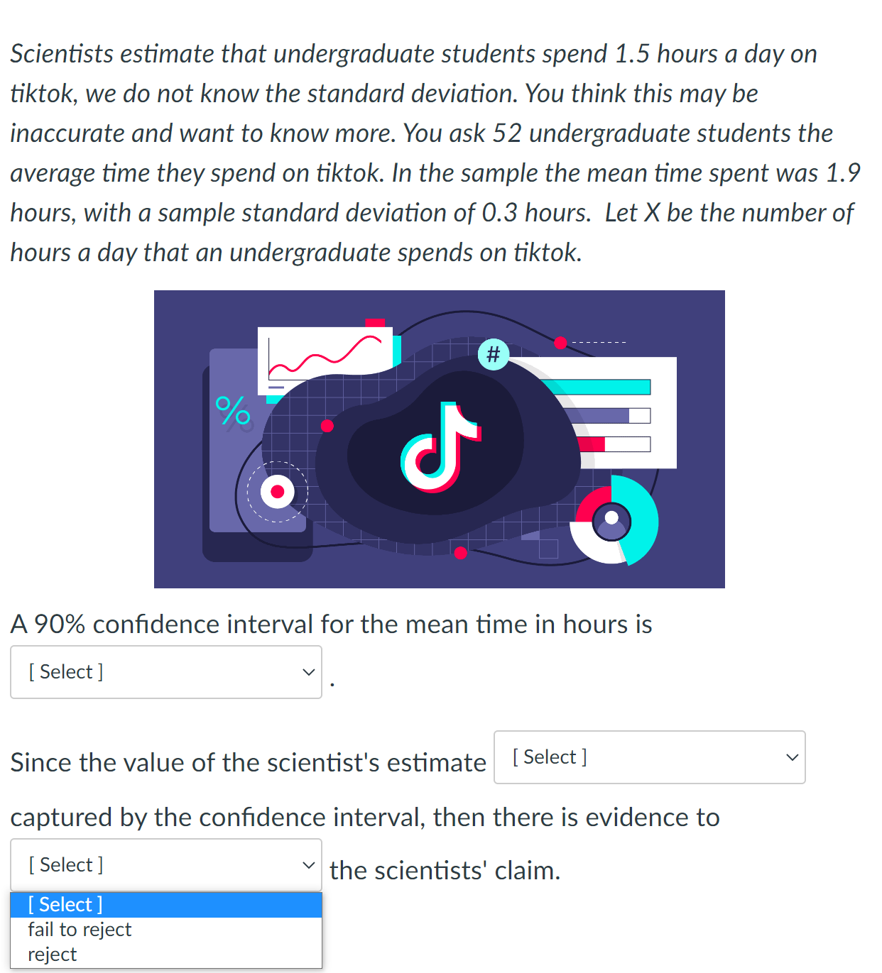 Solved Scientists estimate that undergraduate students spend | Chegg.com