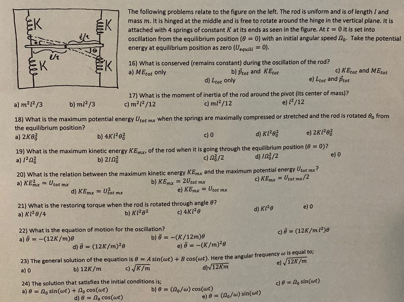 Solved The following problems relate to the figure on the | Chegg.com
