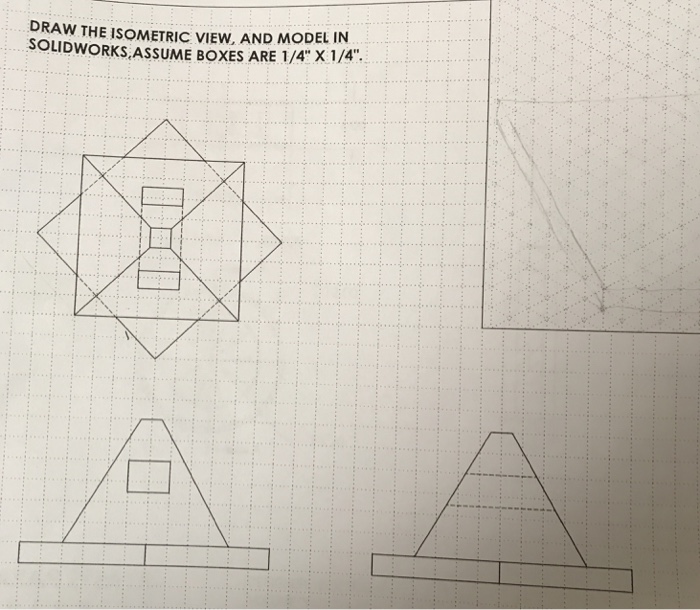 Solved DRAW THE ISOMETRIC VIEW, AND MODEL IN SOLIDWORKS | Chegg.com