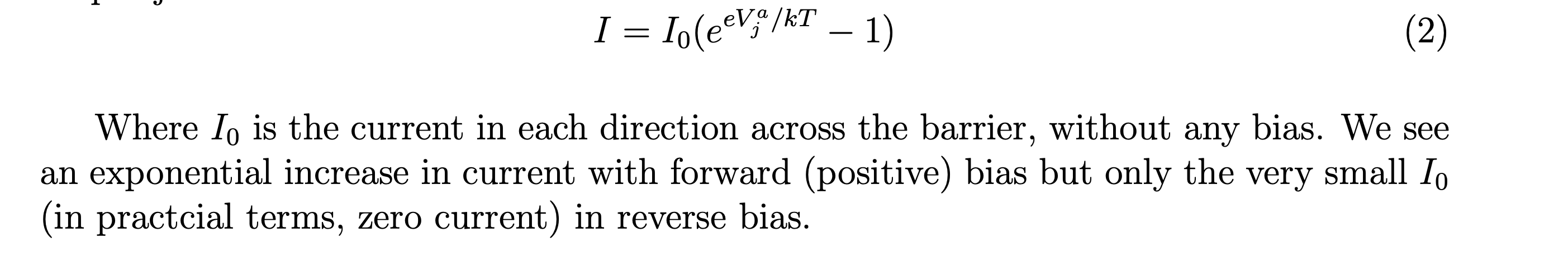 Solved Exponential current The theory predicts that the I(V) | Chegg.com