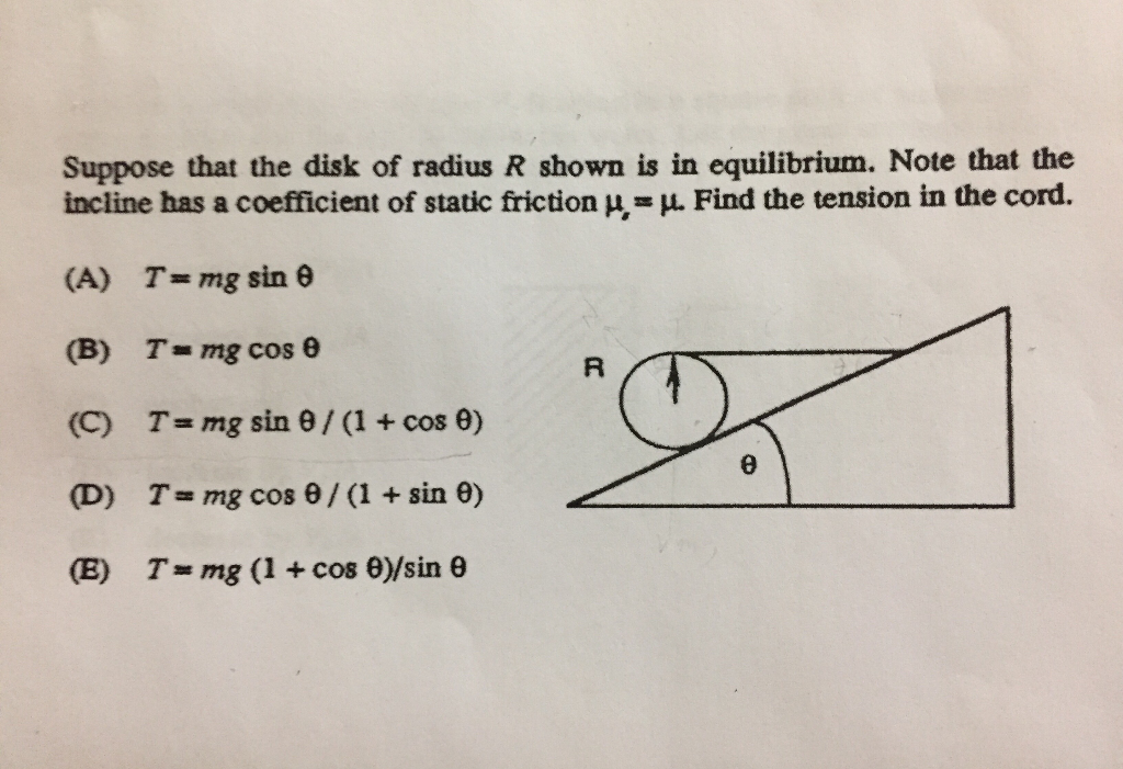 Solved Suppose that the disk of radius R shown is in | Chegg.com