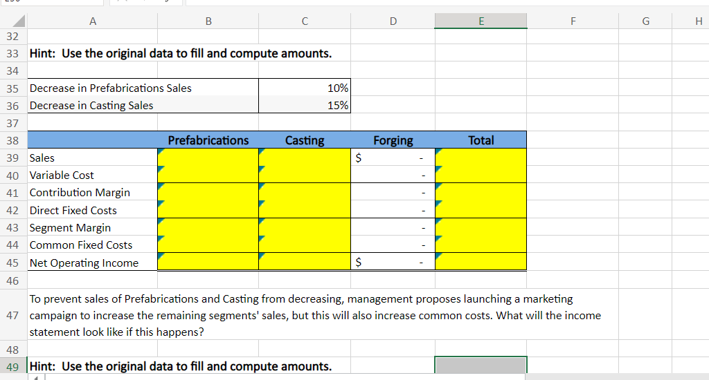 Solved ampermure Company has three product segments: | Chegg.com