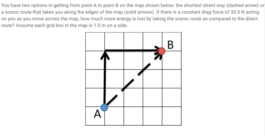 Solved You have two options in getting from point A to point | Chegg.com