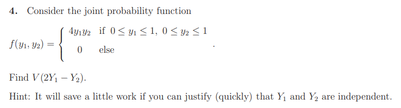 Solved Consider the joint probability | Chegg.com