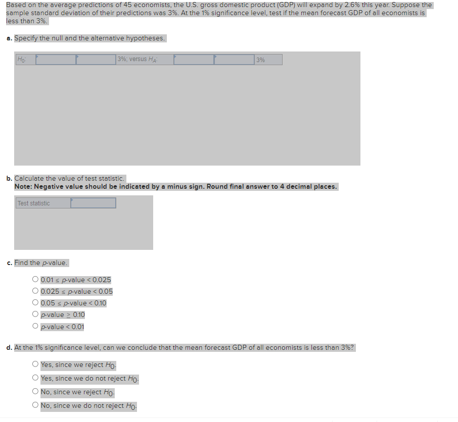 Solved Based on the average predictions of 45 economists, | Chegg.com