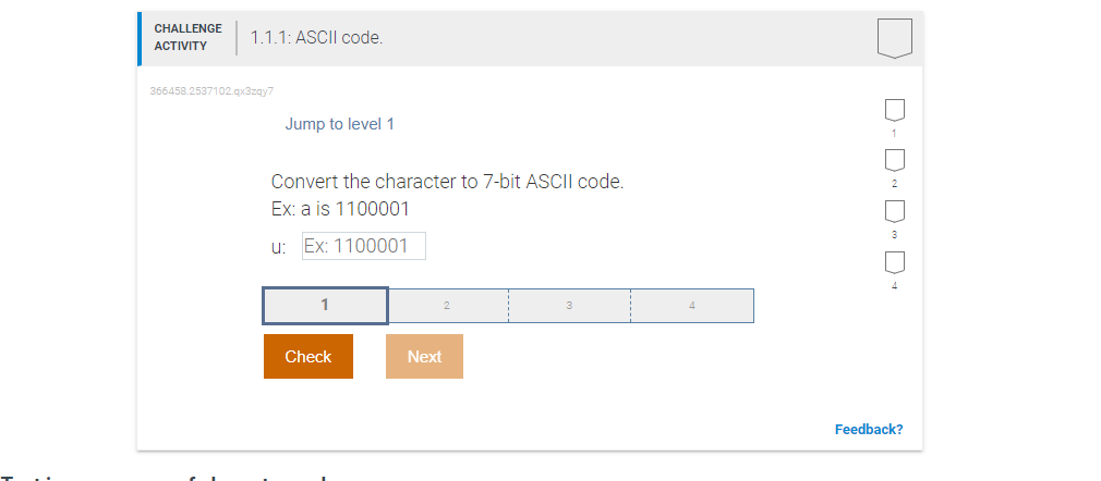 Solved CHALLENGE ACTIVITY 1.1.1: ASCII code. | Chegg.com