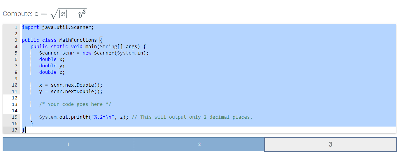 Solved Java Programming Attach snapshot of code and submit | Chegg.com