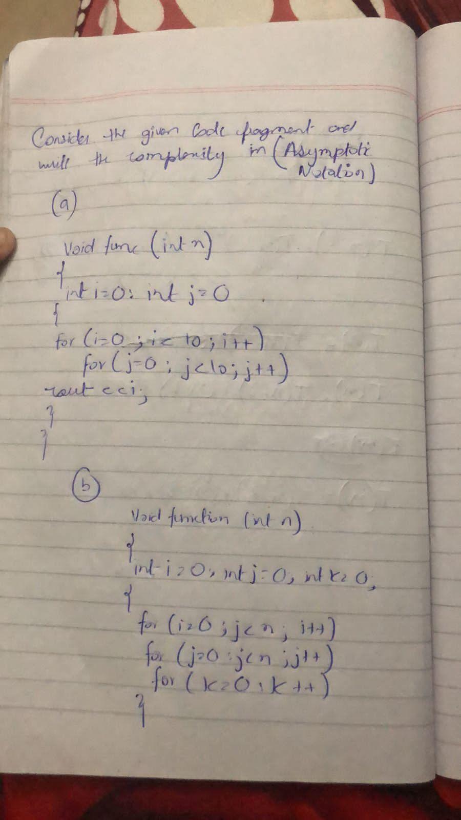Solved Consider the given Code pragment and will the | Chegg.com