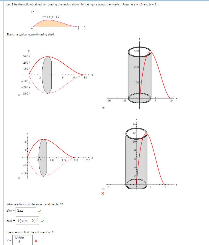 Solved Let S be the solid obtained by rotating the region | Chegg.com