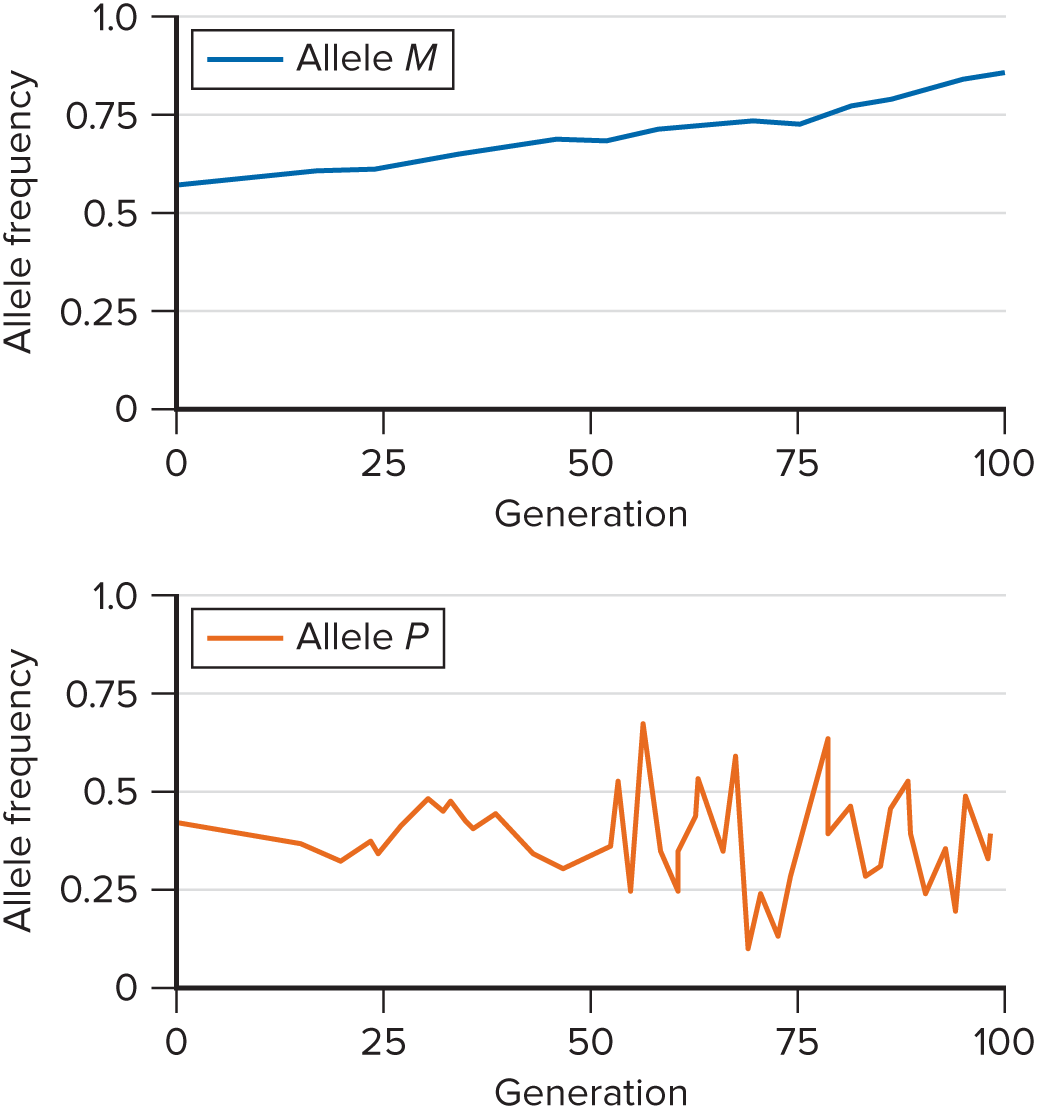 Solved The following graphs represent two populations over | Chegg.com