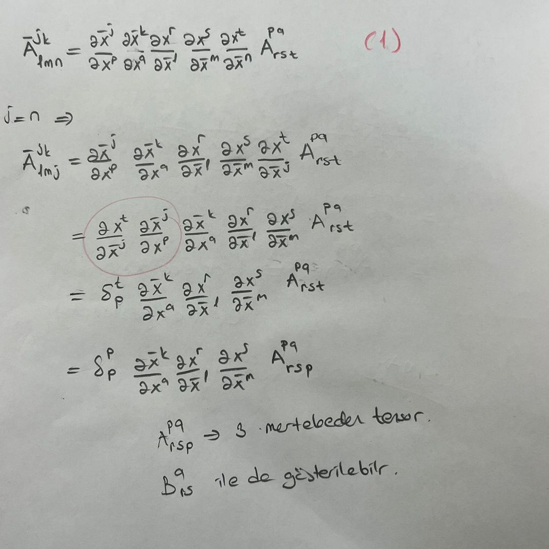 Solved Since Arstpq ﻿is a tensor, show that Arqppq ﻿is a | Chegg.com