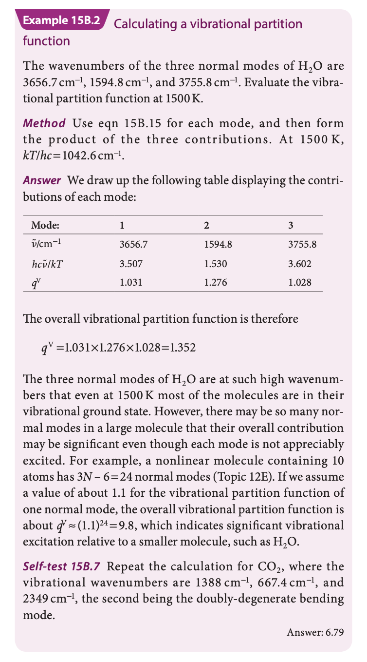 Solved The vibrational wavenumbers (ν1, ν2, and ν3) for the | Chegg.com