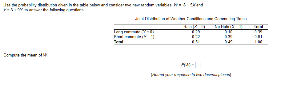 Solved Use the probability distribution given in the table | Chegg.com