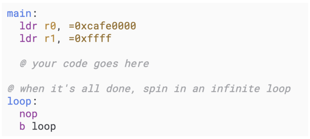 Solved Using ARM assembly language, answer the following. | Chegg.com