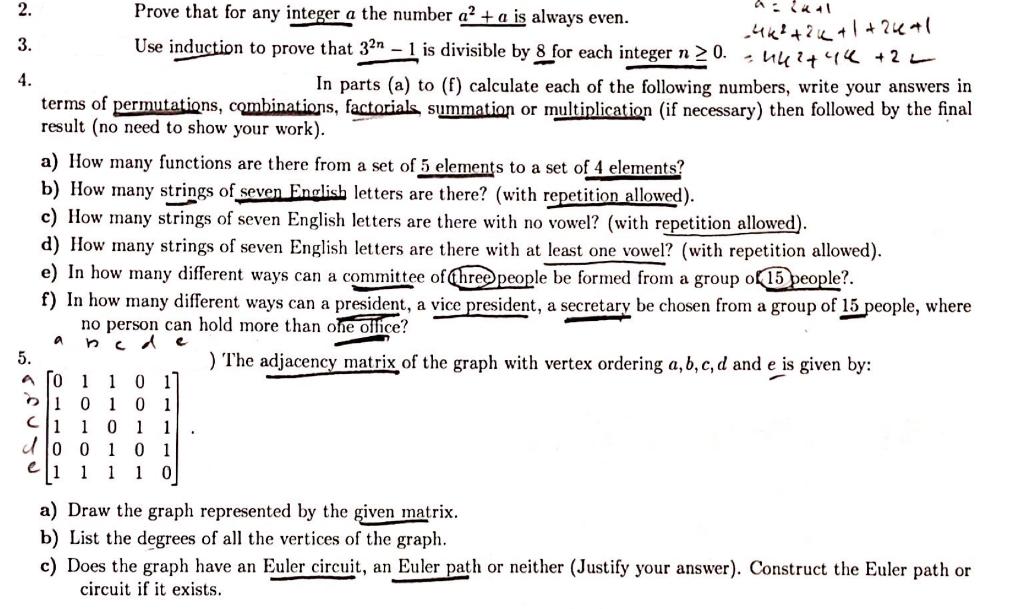 Solved 2. Prove that for any integer a the number a2+a is | Chegg.com Solved 2. Prove that for any integer a the number a2+a is | Chegg.com
