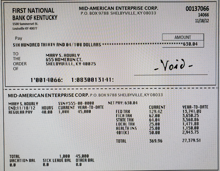 Solved Looking a the check below answer the following: 1. | Chegg.com
