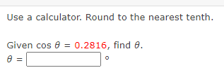 Solved Use a calculator. Round to the nearest tenth. Find | Chegg.com