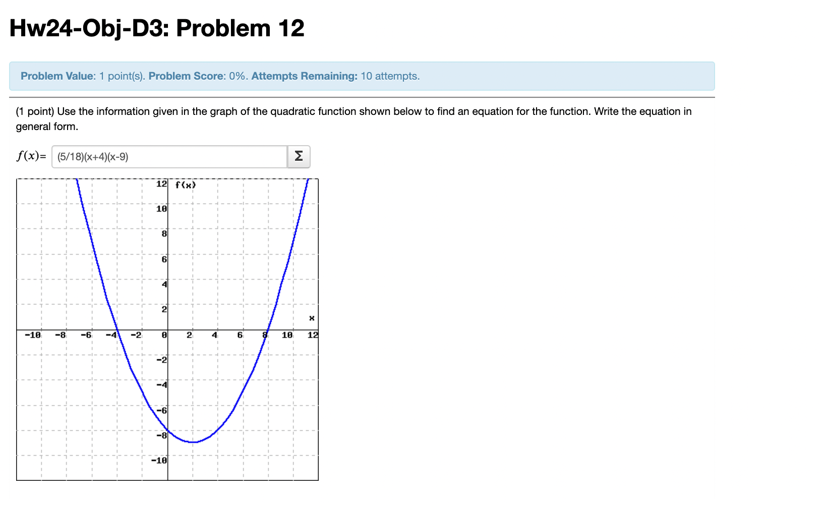 Solved Hw24-Obj-D3: Problem 12 Problem Value: 1 point(s). | Chegg.com