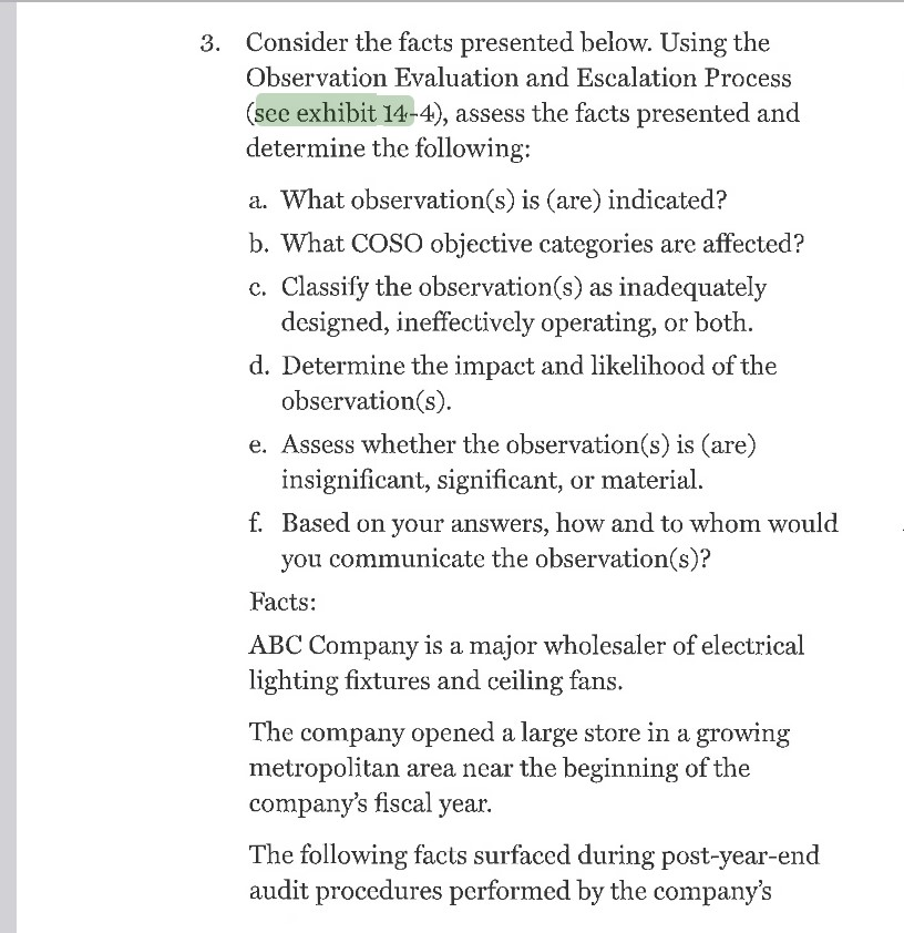 Solved Consider the facts presented below. Using the | Chegg.com