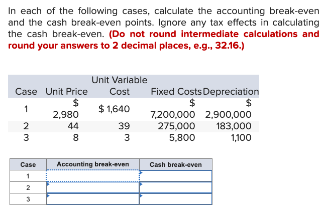 Solved In each of the following cases, calculate the | Chegg.com