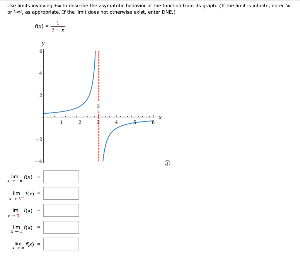 Solved Use limits involving to to describe the asymptotic | Chegg.com
