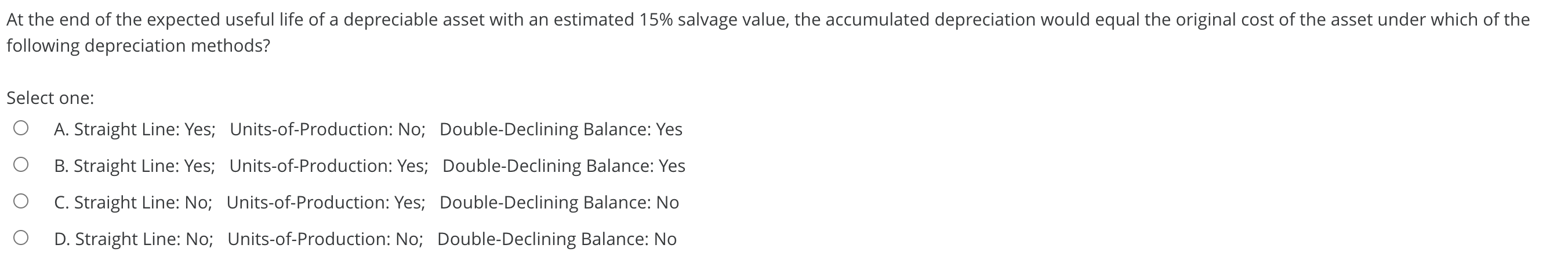 Solved At the end of the expected useful life of a | Chegg.com