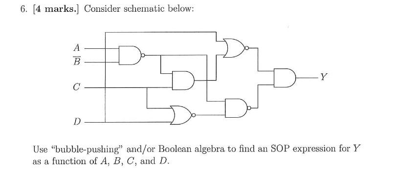 Solved 6. [4 ﻿marks.] ﻿Consider schematic below:Use | Chegg.com