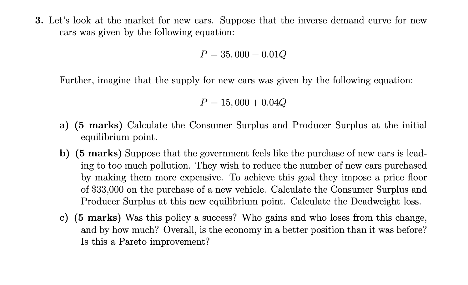 Solved Below are three different demand functions for three | Chegg.com