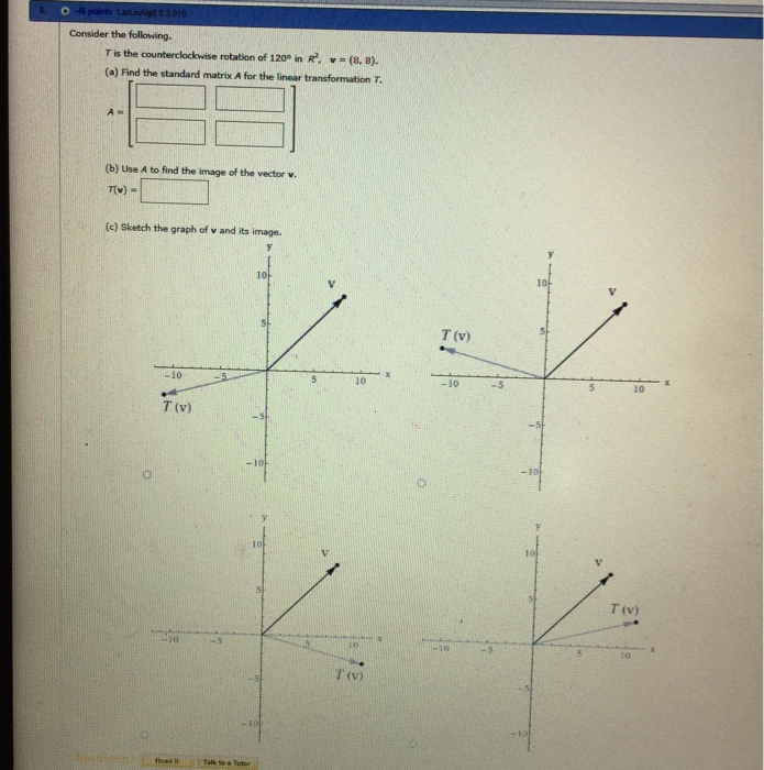 Solved Consider the following. T is the counterclockwise | Chegg.com