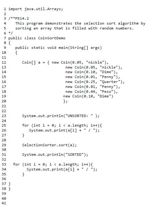 Solved Modify the selection sort algorithm to sort an array | Chegg.com