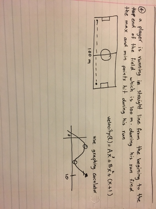 Solved a playeris running in straight line from the begininy | Chegg.com