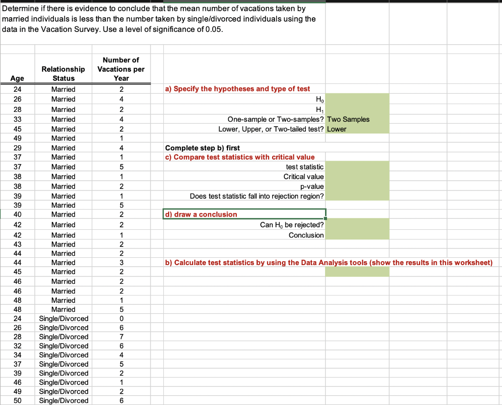 Solved Can you please show in excel how its set up on | Chegg.com