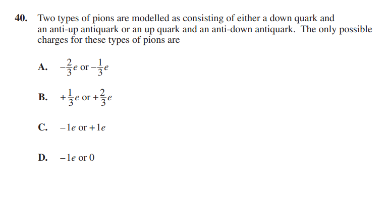 Solved Two types of ﻿pions are modelled as ﻿consisting of | Chegg.com