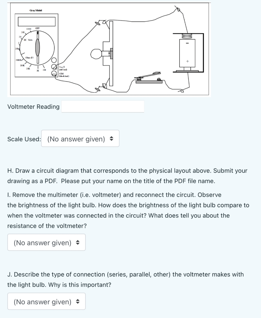 Voltmeter Drawing