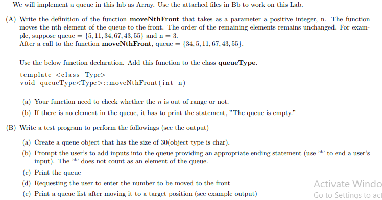 Solved //Header file QueueAsArray #ifndef | Chegg.com