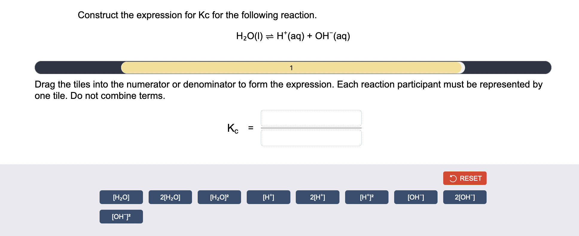 Solved Construct the expression for Kc for the following | Chegg.com