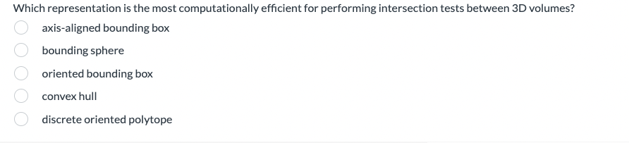 Solved Which representation is the most computationally | Chegg.com