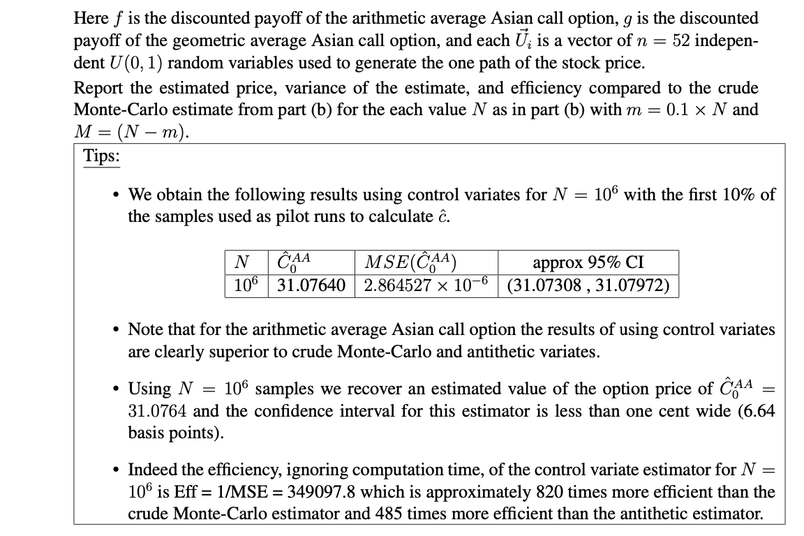 4. (Arithmetic Asian Option) The time- T expiry | Chegg.com