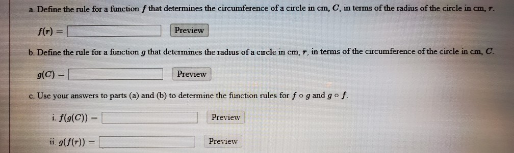 Solved a. Define the rule for a function f that determines | Chegg.com