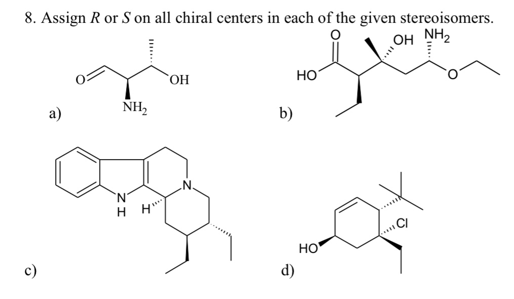 Solved 6. For each of the molecules: a) Using an asterisk, | Chegg.com