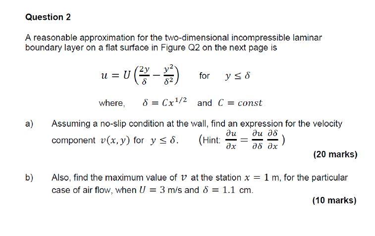 Solved Question 2 A reasonable approximation for the | Chegg.com