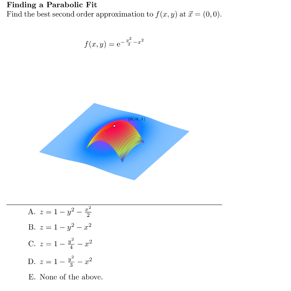 Solved Finding a Parabolic Fit Find the best second order | Chegg.com