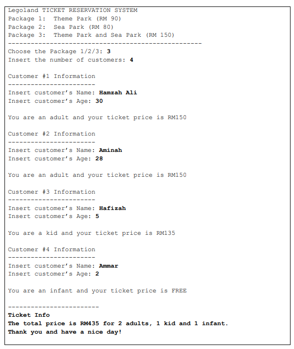 Solved Legoland Offers A Two Park Ticket To Theme Park And Chegg